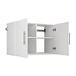 Prepac HangUps Upper Storage Cabinet - Elegant and Spacious Wall Cabinets to Maximize Your Storage, 36" Size, Classic White Finish