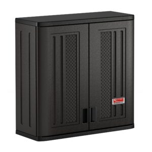 suncast commercial wall cabinet blow molded, dark gray