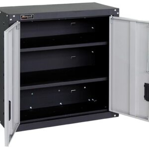 Homak 2 Door Wall Cabinet with 2 Shelves, Steel, GS00727021