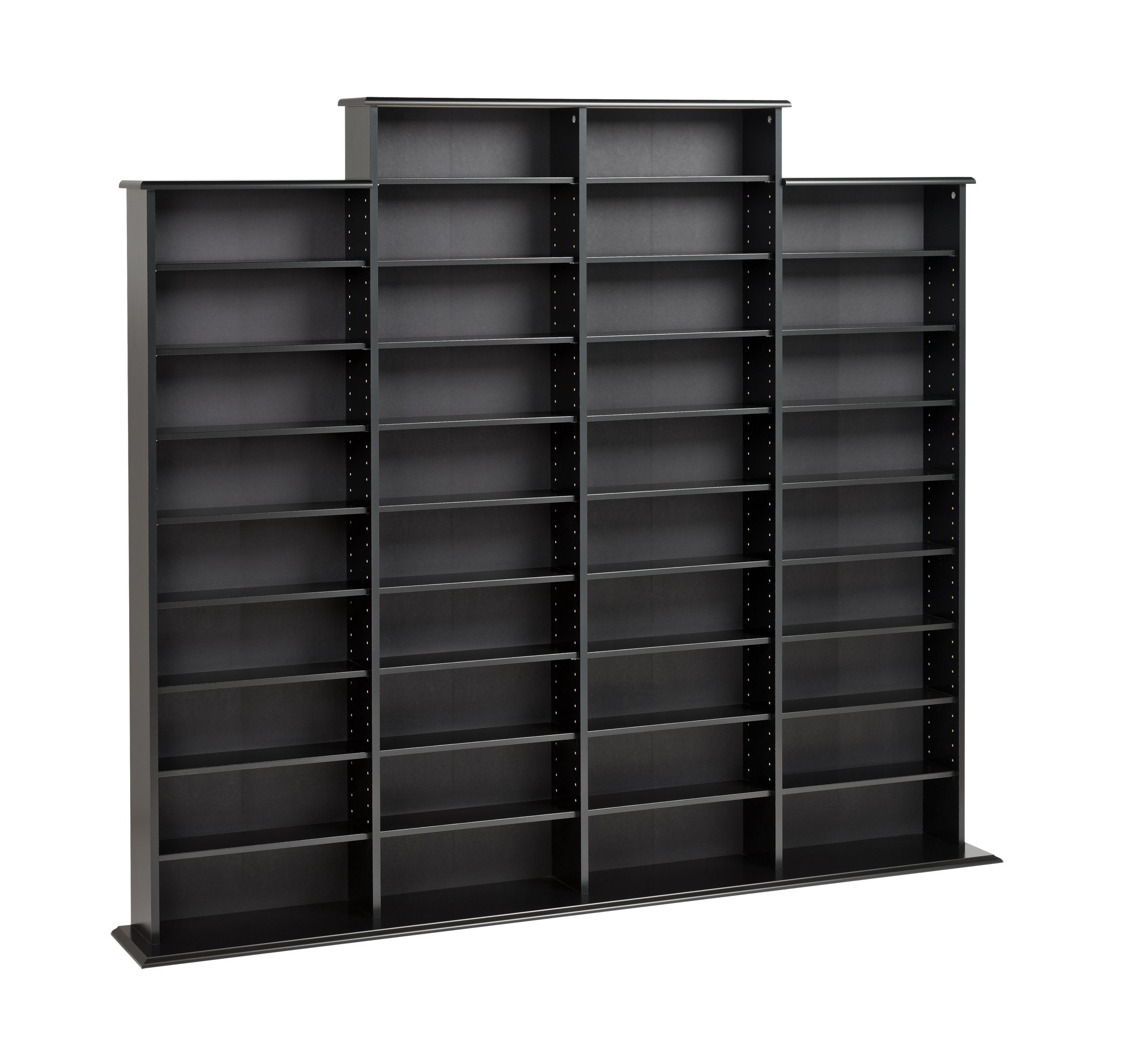 Prepac Quad Width Wall 32 tier Storage Cabinet, Black