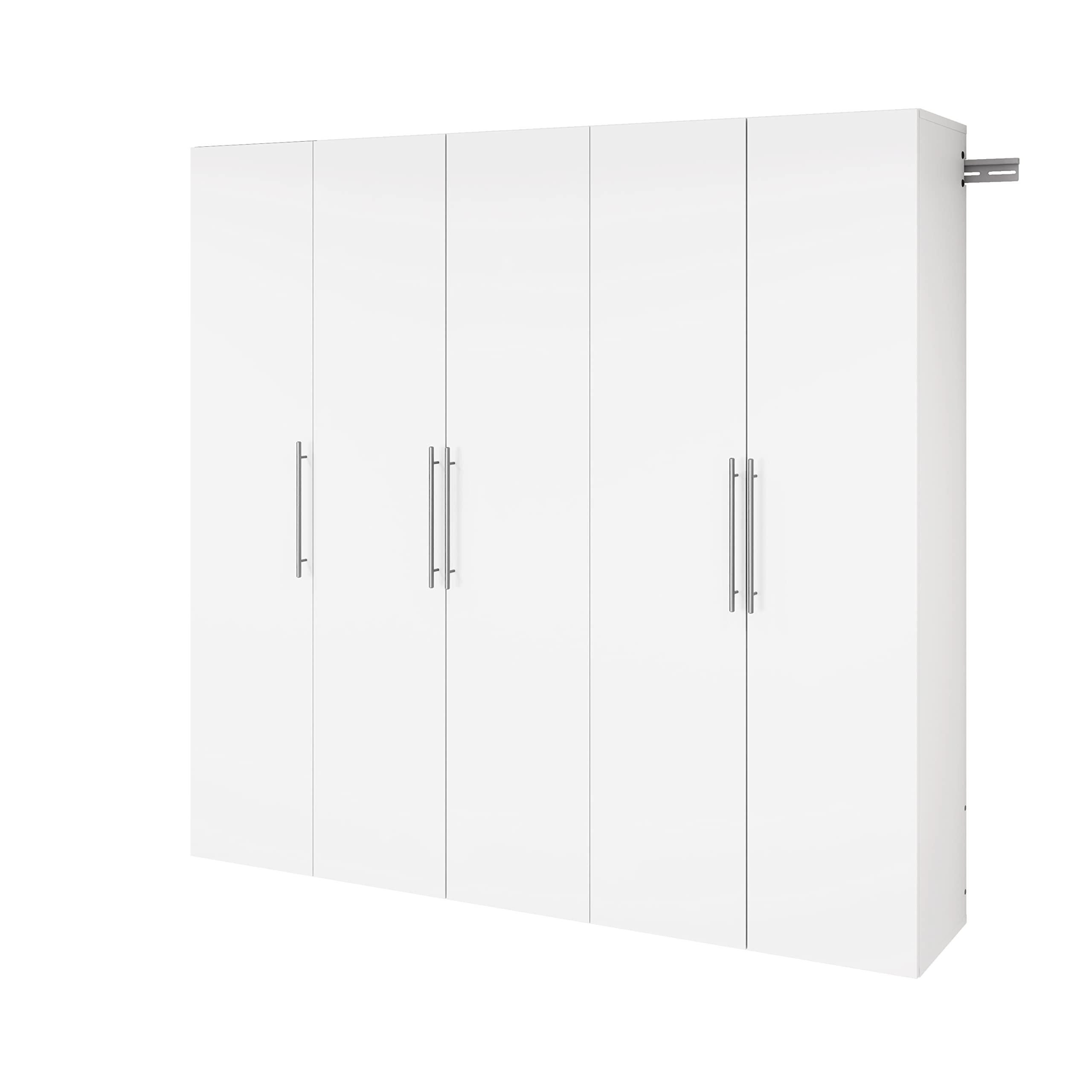 Prepac HangUps Work Storage Cabinet Set R-3pc, 75 in. W x 72 in. H x 16 in. D, White, 47 Cubic Feet