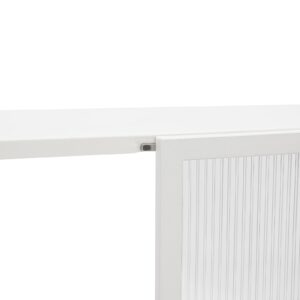 Gdrasuya10 White Wall Mounted Shelf with Removable Shelf Dual Pc Door Wall Cabinet Wider Three Shelves Design, Free Height Adjustment, Suitable for Office, Dining Room, Living Room, Kitchen, Bathroom