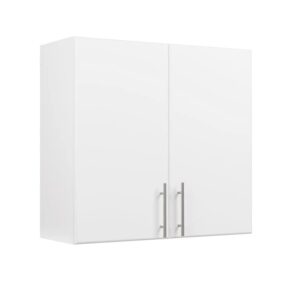 Home Square 2 Piece Wood Wall Cabinet Set in White