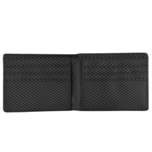 Alcantara & Real Carbon Fiber Bi-Fold Wallet (Red Stitching)