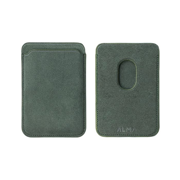 ALMA Alcantara Cardholder (Forest Green)