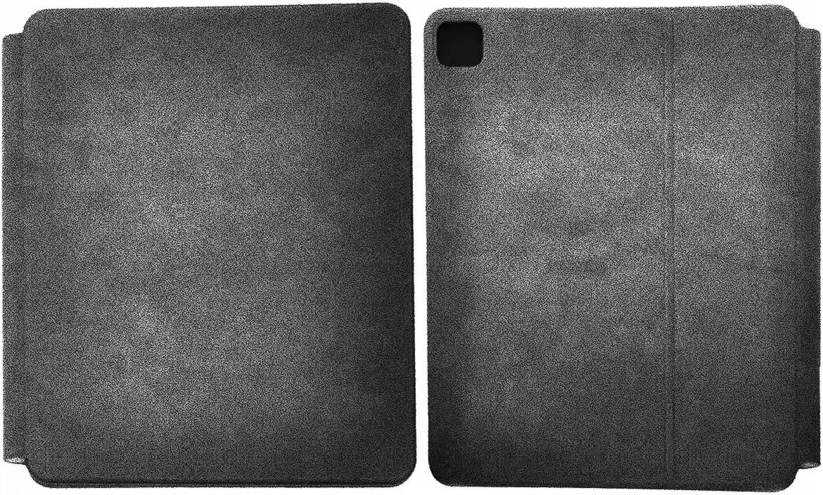 TYXDKJ Alcantara Case for iPad,Double-sided Handmade, Compatible with 11 inch iPad Pro 1/2/3 and 10.9 iPad Air，Equipped with Wireless Keyboard(Black)