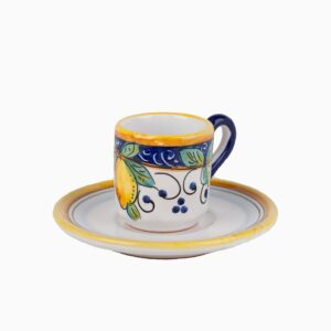 hand painted alcantara espresso cup from italy