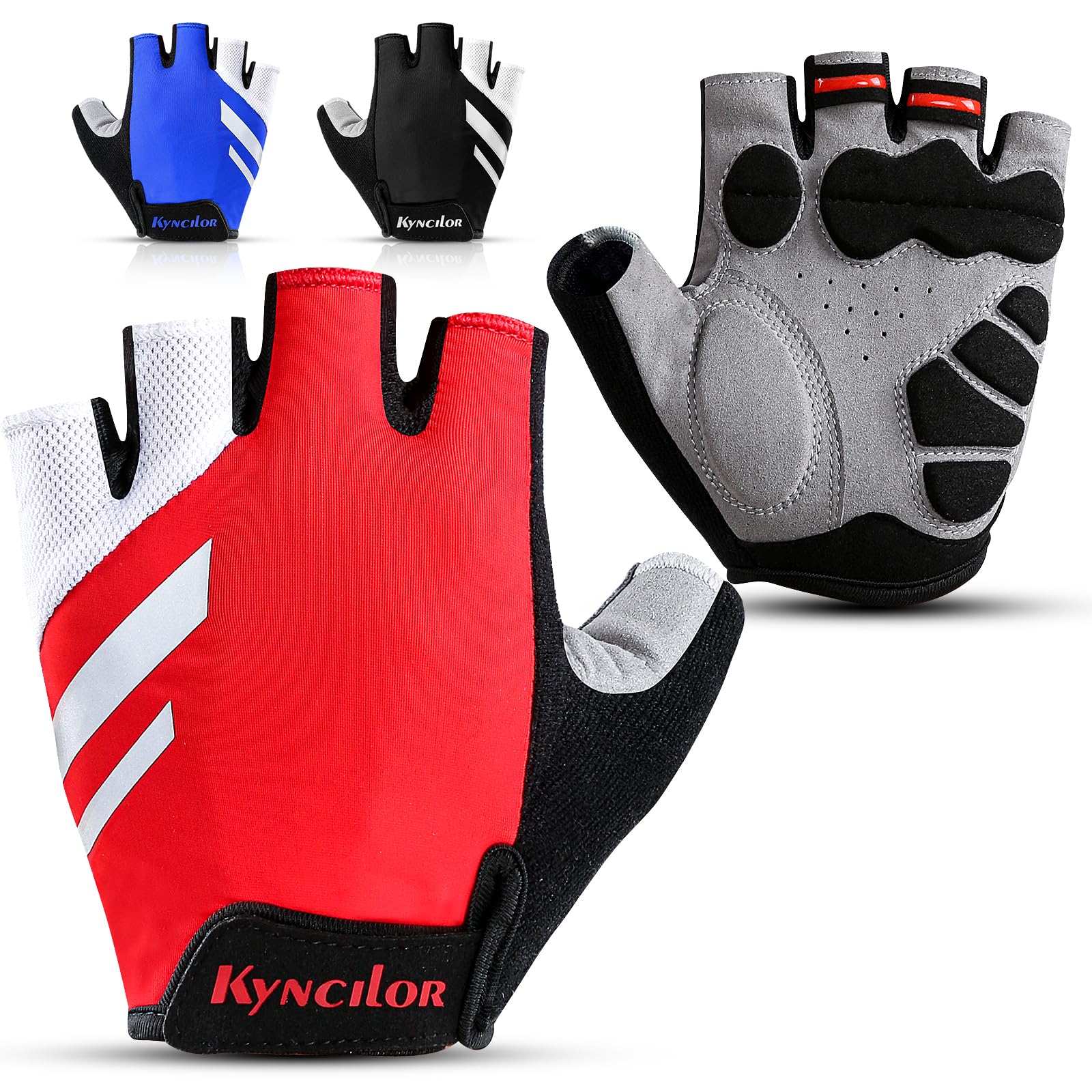 KynciLOR Cycling Gloves for Men Lightweight Mountain Biking BMX Gloves MTB and Road Bike Gloves for Women Running Wheelchair Driving