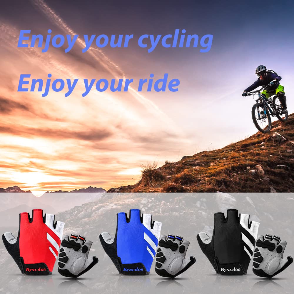 KynciLOR Cycling Gloves for Men Lightweight Mountain Biking BMX Gloves MTB and Road Bike Gloves for Women Running Wheelchair Driving