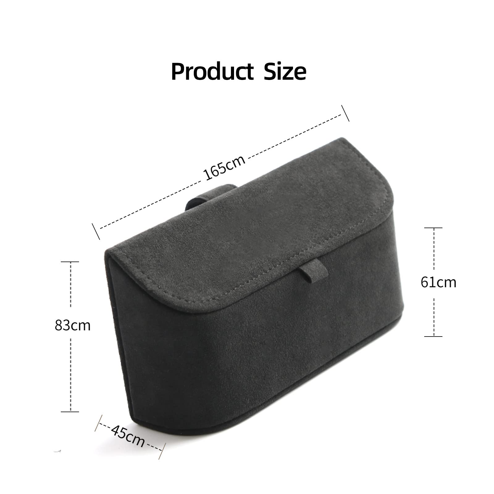 David Hope Glasses Holder for Car Sun Visor, Italy Alcantara Sunglasses Clip Storage Case, Apply to All Car Models (Black)