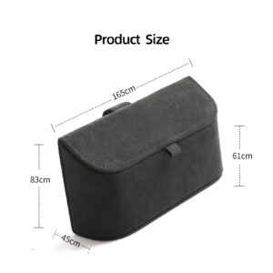 Alfanxi Glasses Holder for Car Sun Visor, Italy Alcantara Material Sunglasses Clip Storage Case Compatible with Most Cars (Red)