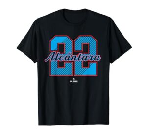 sandy alcantara 22 miami mlbpa t-shirt