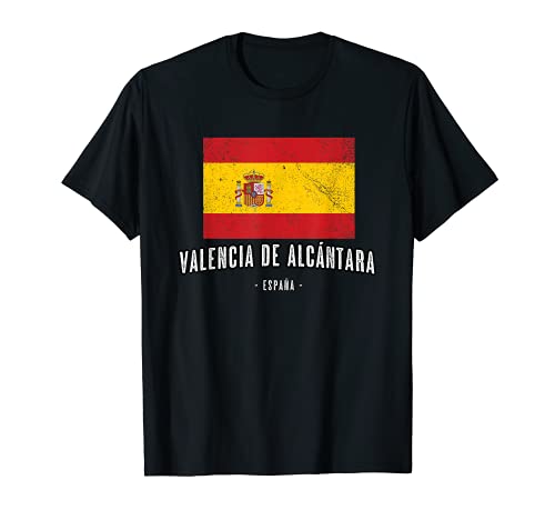 Valencia de Alcántara Spain | ES Flag, City - Bandera Ropa - T-Shirt