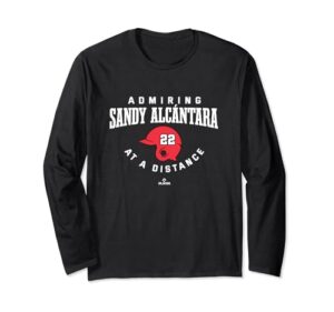 admiring sandy alcantara at a distance miami mlbpa long sleeve t-shirt