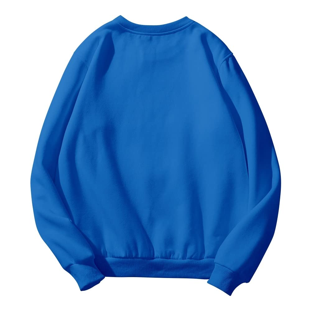 MARLLEGEBEE TommyInnit Sweatshirt Dream Team SMP Merch Round Neck Long Sleeve Women Men Blue Sweater Couple Clothes (WP07906A01,M)