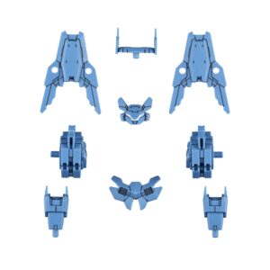 bandai hobby - 30 minute missions - #30 option armor for commander (cielnova exclusive/blue gray), bandai spirits 30mm option armor