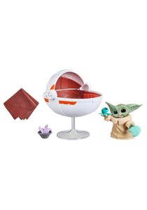 star wars the bounty collection grogu’s hover-pram pack the child collectible 2.25-inch-scale figure with accessories, kids ages 4 and up,multi-colored,standard,f2854