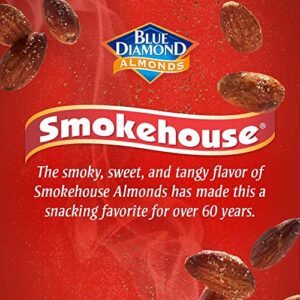 Blue Diamond Almonds, Smokehouse Flavored Snack Nuts, Single Serve Bags (1.5 Oz. Tubes, Pack of 12)