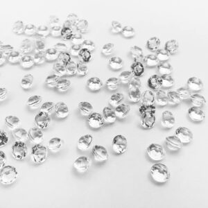 Fake Diamond, 6000PCS 6mm Clear Acrylic Diamonds Crystals Gems for Vase Fillers,Table Scatter, Party Favor, Wedding Decoration, Photography Props, DIY Crafts-6mm