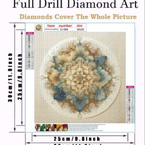 EIBEILI Diamond Painting Kits for Adults, Mandala DIY 5D Diamond Art Kits for Kids Diamond Dots for Adults Clearance Full Drill Crystal Craft Kits for Home Wall Decor Gifts 11.8x11.8 inch