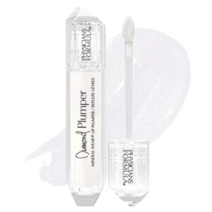 physicians formula mineral wear diamond lip plumper gloss, dermatologist tested, diamond marquise