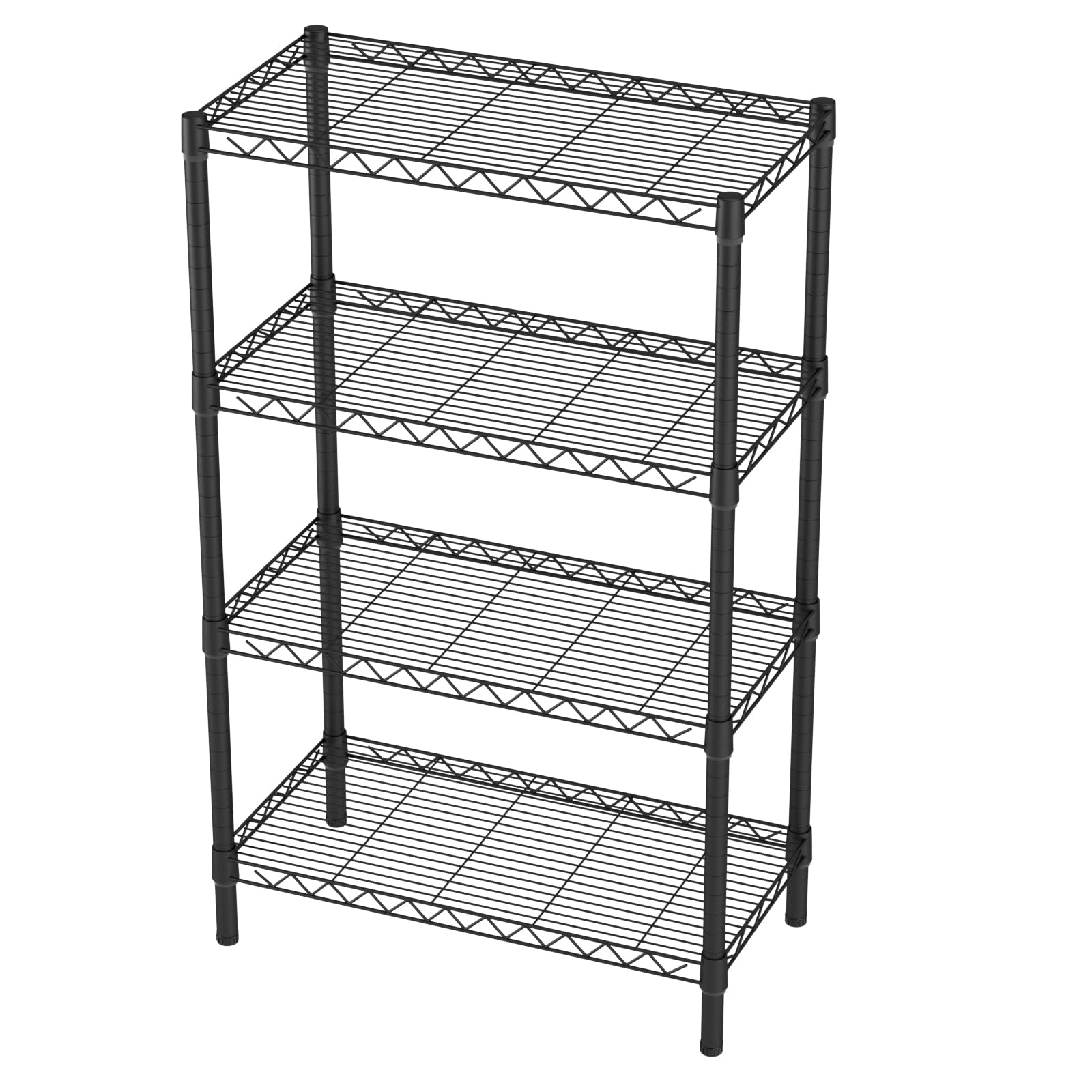 SINGAYE 4 Shelves Wire Storage Shelf 1400LBS Heavy Duty Storage Shelving Unit,Metal Organizer Wire Rack 36" W x 18" Dx 59" H Black