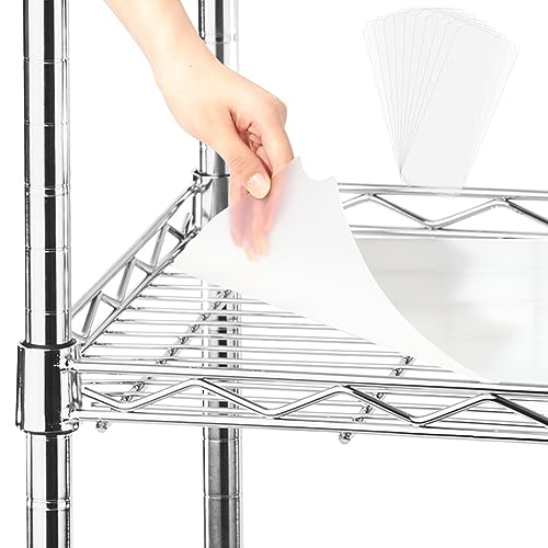 Frienda Set of 10 Wire Shelf Liner Heavy Duty Shelf Liners Packed Flat for Wire Shelving, Waterproof Non Adhesive Plastic Mat for Metal Rack Kitchen Shelves, Shoe Rack(Clear, 14 x 36 Inch)