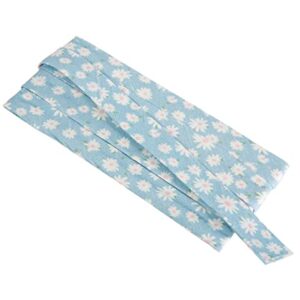 Wrights Extra Wide 1/2 Inch Double Fold Bias Tape for Quilting and Sewing, 27 Total Yards, White/Blue 9 Piece