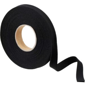 jetec 1/2 inch double fold bias tape bias binding tape wide fold cotton tape for sewing seaming hemming piping quilting projects (black,10 yards)