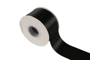 ribbonitlux 2" wide double face satin ribbon 25 yards (030-black）, set for gift wrapping, party decor, sewing applications, wedding and craft