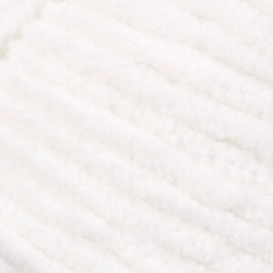 Bernat BABY BLANKET BB White Yarn - 1 Pack of 10.5oz/300g - Polyester - #6 Super Bulky - 220 Yards - Knitting/Crochet