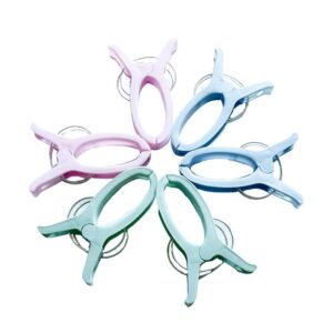 madam sew jumbo quilting clamps | 6 extra large clips for sewing, binding and crafting projects | 5 inch wide opening keeps fabric in place