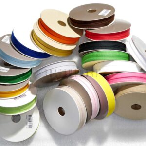 CRAFTMEMORE 1 Inch Twill Tape Fabric Ribbons Webbing Herringbone Twill Bias Binding Tape for Clothes Sewing Craft Trim Lace 18 Yards (MP1 White)