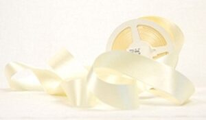 36mm romandus satin blanket binding cream - per metre