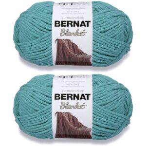 bernat blanket big ball yarn (2-pack) teal 161110-10734