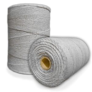 durable loom warp thread (gray), 8/4 warp yarn (800 yards), perfect for weaving: carpet, tapestry, rug, blanket or pattern - warping thread for any loom