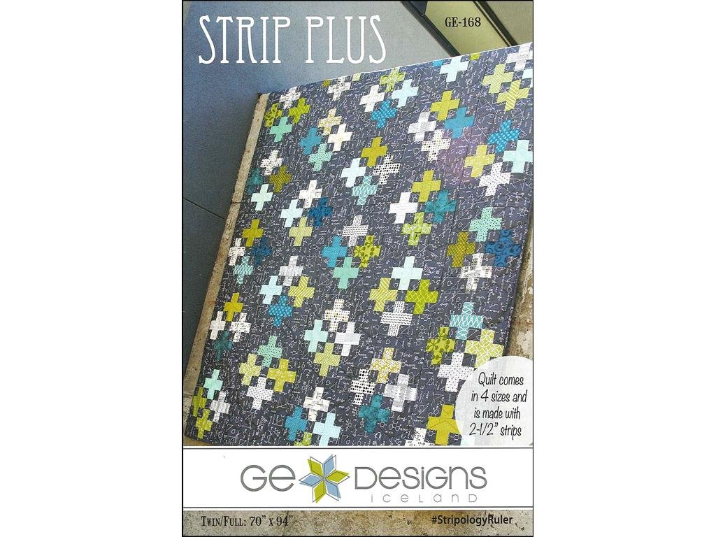 Strip Plus Quilt Pattern by GE Quilt Designs