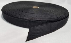 ameratex 1 yard - mil spec 1 inch light weight nylon ribbon binding - black