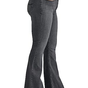 Lee Women's Plus Size Legendary Mid Rise Flare Jean, Blurred Darks