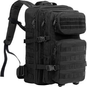 procase tactical backpack bag 40l large 3 day military army outdoor assault pack rucksacks carry bag backpacks -black