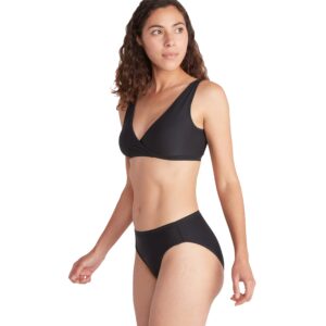 exofficio women's give-n-go bikini brief, black, small