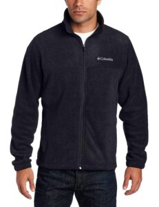 columbia men's granite mountain fleece jacket (small, black)