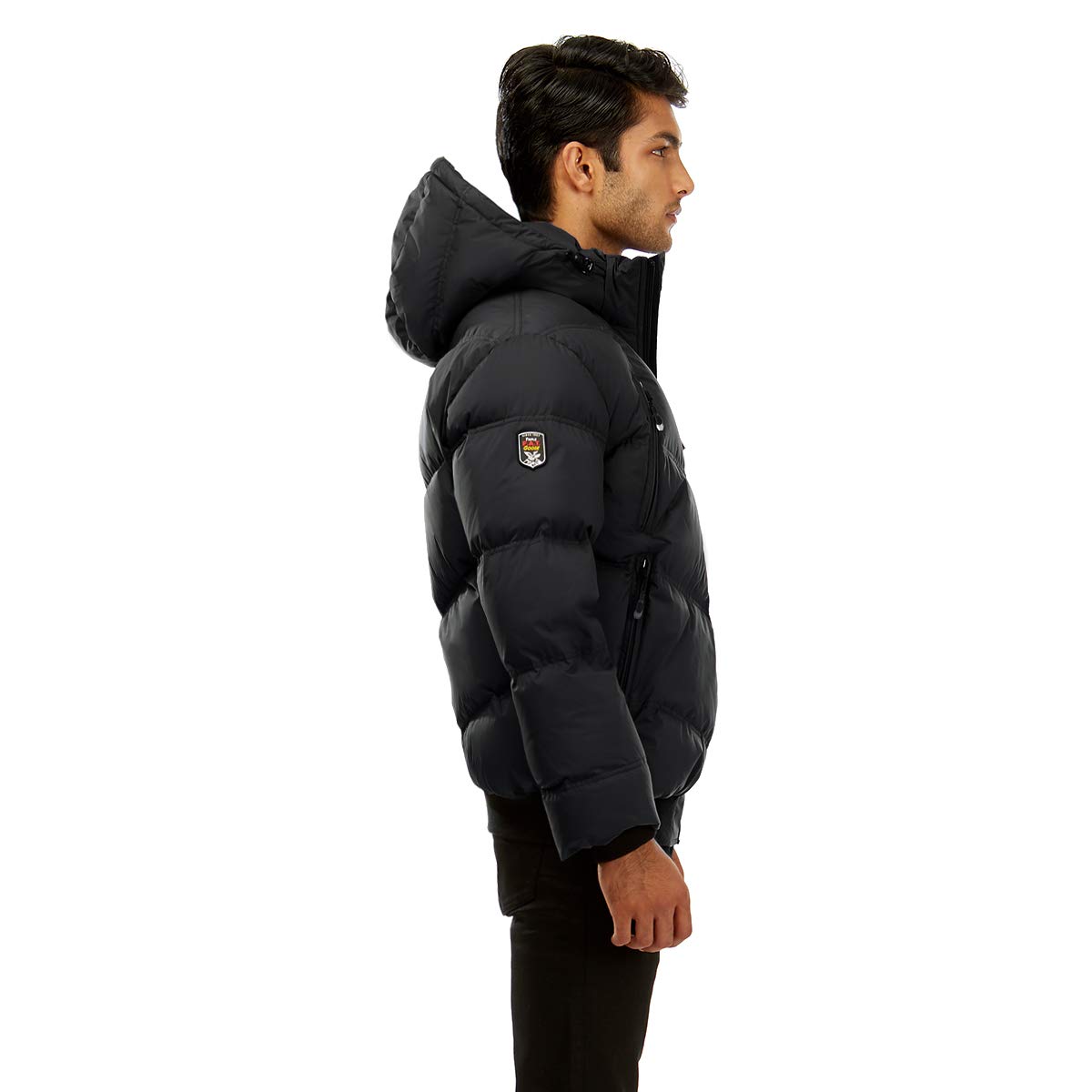 Triple F.A.T. Goose Reizen Puffer Jacket Men - Down Jacket Men - Mens Down Jackets Coats - Mens Down Jacket - Bubble Coat (Black, Medium)