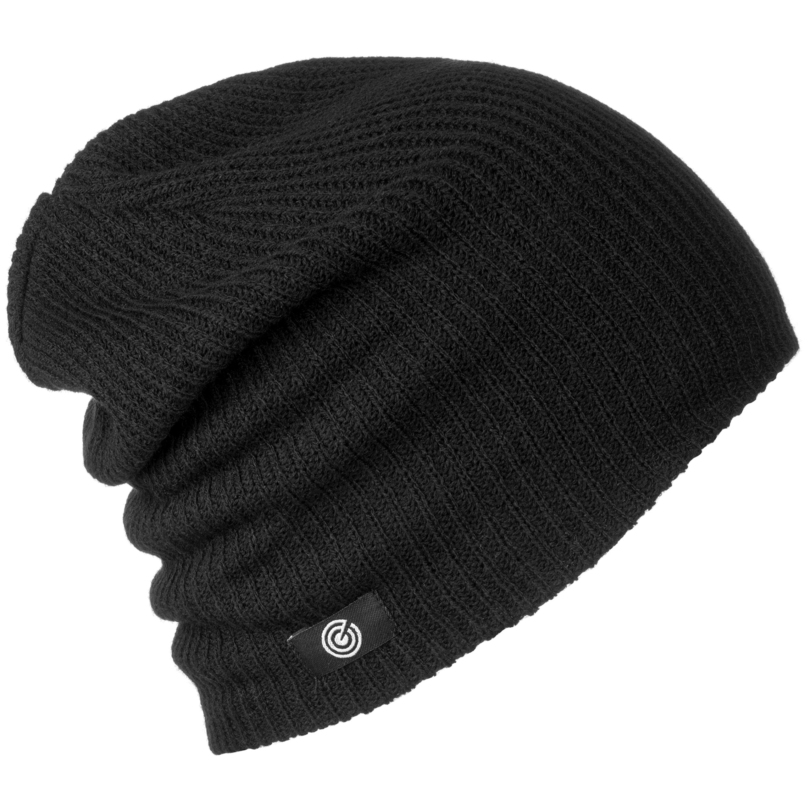 Ultra Soft Beanie for Men & Women - Warm, Comfortable & Stylish - Cozy Ribbed Knit Black