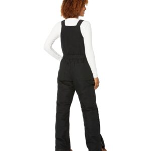 Carhartt womens Loose Fit Washed Duck Insulated Biberall Overall, Black, 2X US