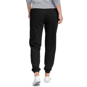 Eddie Bauer Women's Camp Fleece Jogger Pants, Black, Small