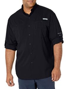 columbia sportswear long sleeve tamiami ii shirt black lg