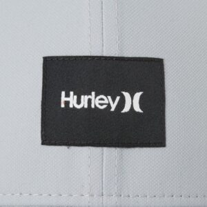 Hurley Men's Caps - Fairway Trucker Mesh Panel Baseball Cap Trucker Hat - Snap Back Hats for Men, Cool Grey/Black