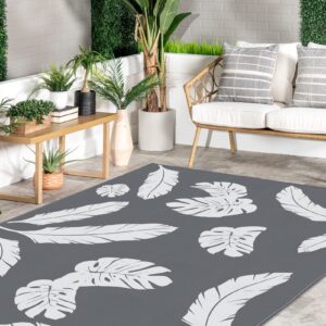 lavezee outdoor rugs 6x9 waterproof indoor outdoors camping area rug for patio, rv, picnic, bedroom, kitchen, reversible portable large floor mat