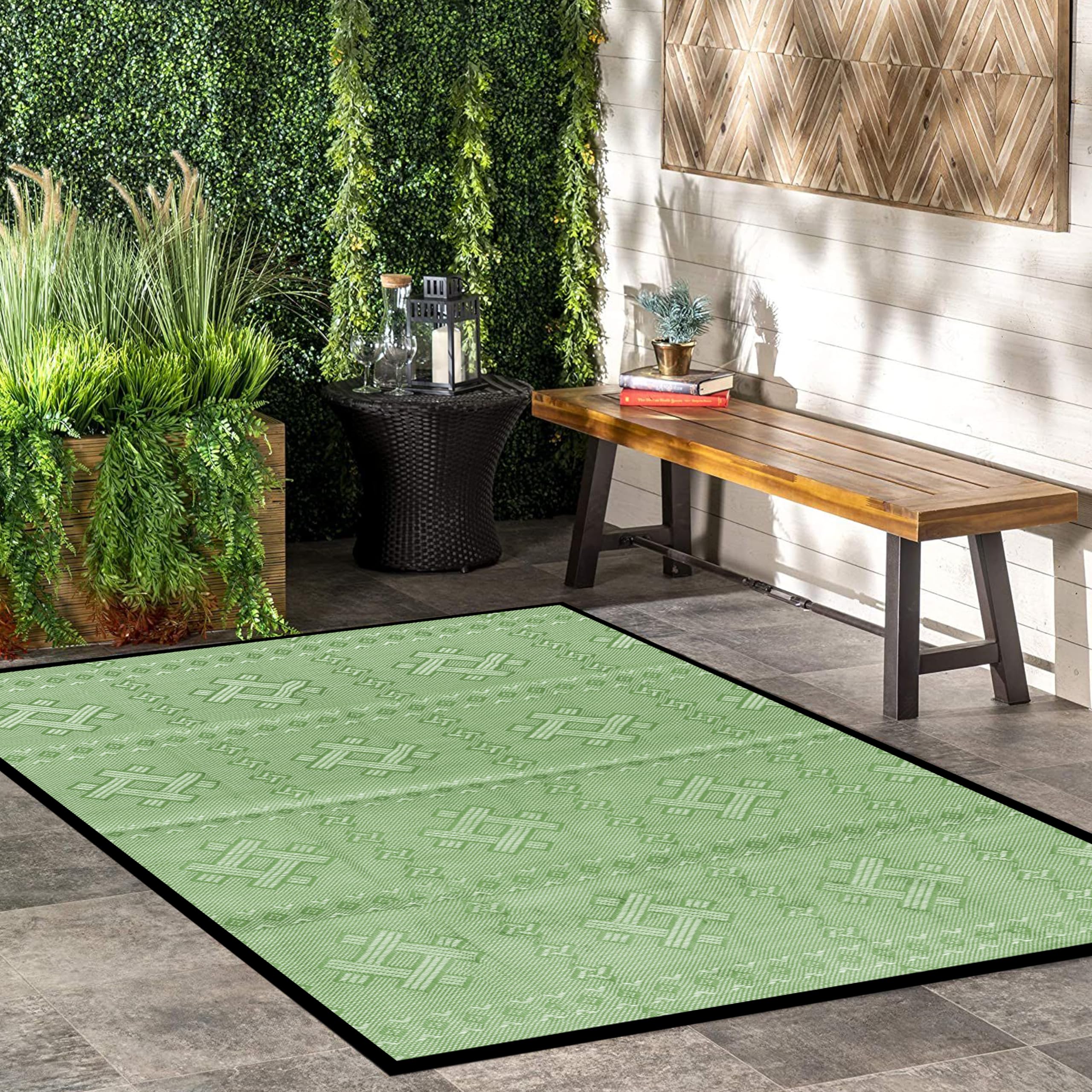 ARSUK Outdoor Plastic Rug for Patio Clearance 59"x39", Beach Picnic Blanket, Reversible Floor Mat for Garden, Camping Carpet, RV Porch, Deck, Backyard, Balcony, Lightweight Foldable